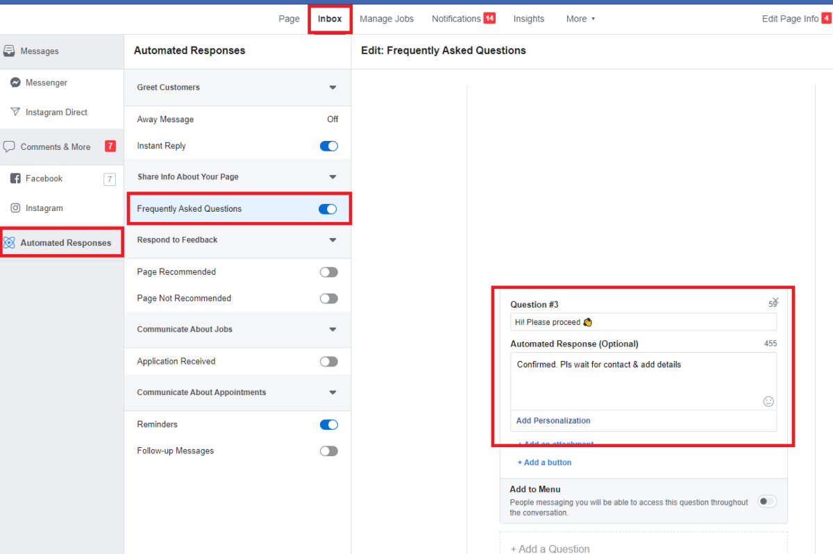 FB Auto reply – Boxify | FBL learning center