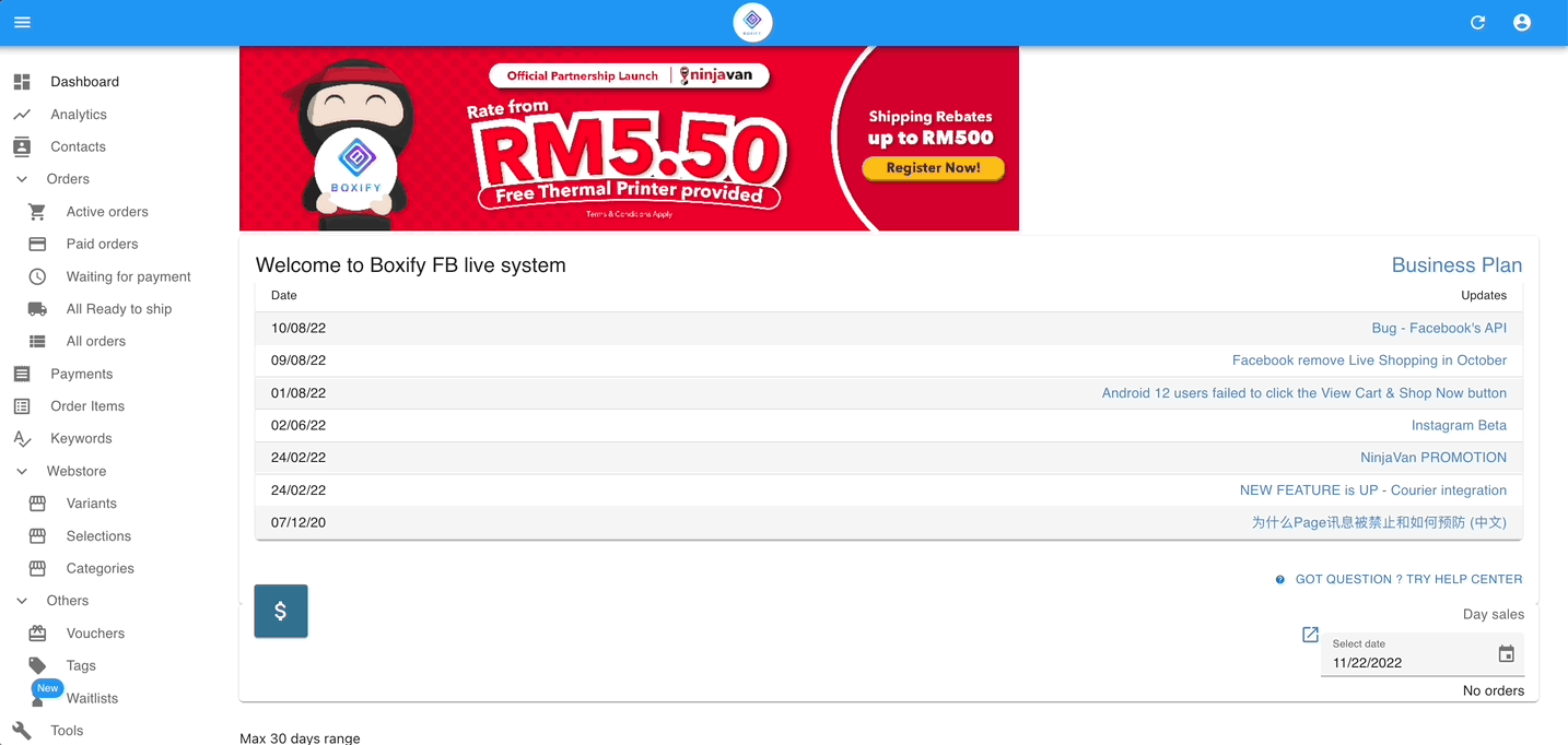 Run Through A Payment Received Report Boxify FBL Learning Center